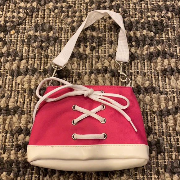 Bags | Cute Pink White Mini Bag | Poshmark